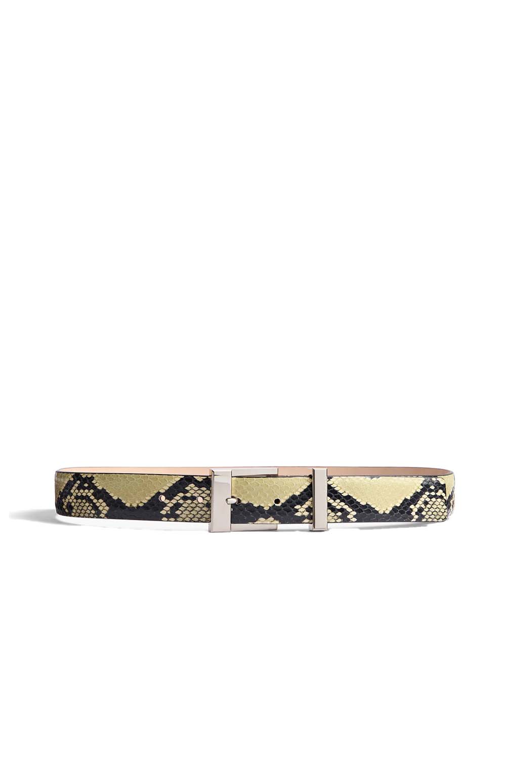 Python Embossed Medium Manhattan Belt – Belinda International